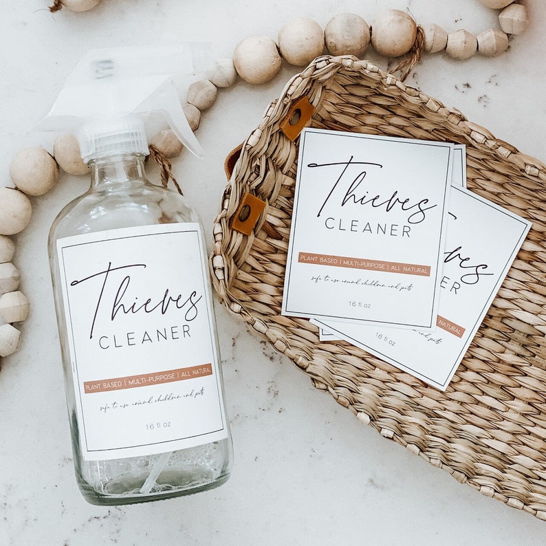 Thieves Cleaner Label - Etsy