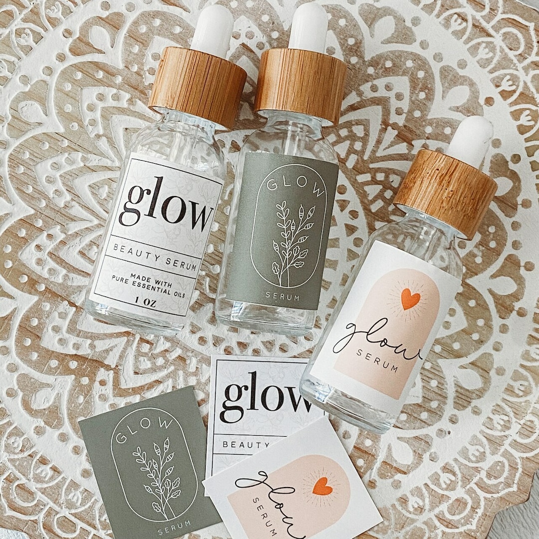 Glow Serum Label - Etsy