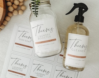 Printable Thieves Cleaning Labels, Printable Glass Cleaner Label ...