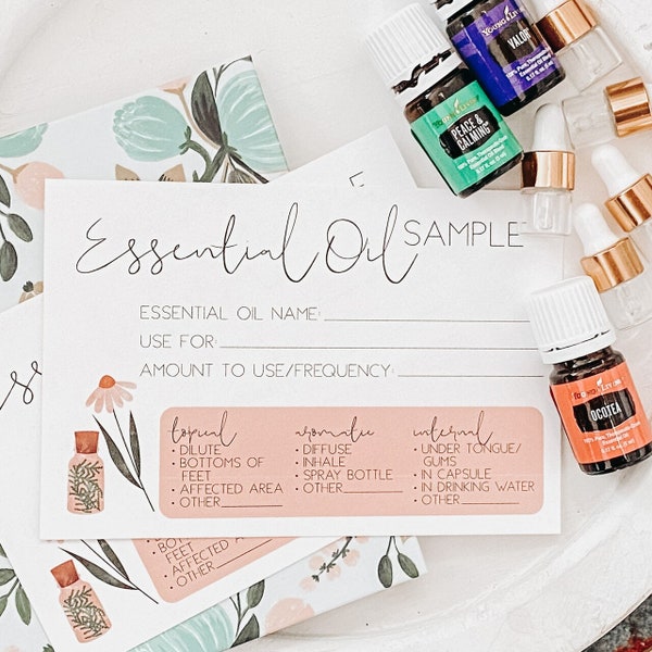 Essential Oil Sample - Etsy