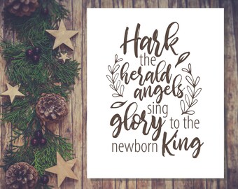 Hark! the Herald Angels Sing, Instant Digital Download, Christmas ...