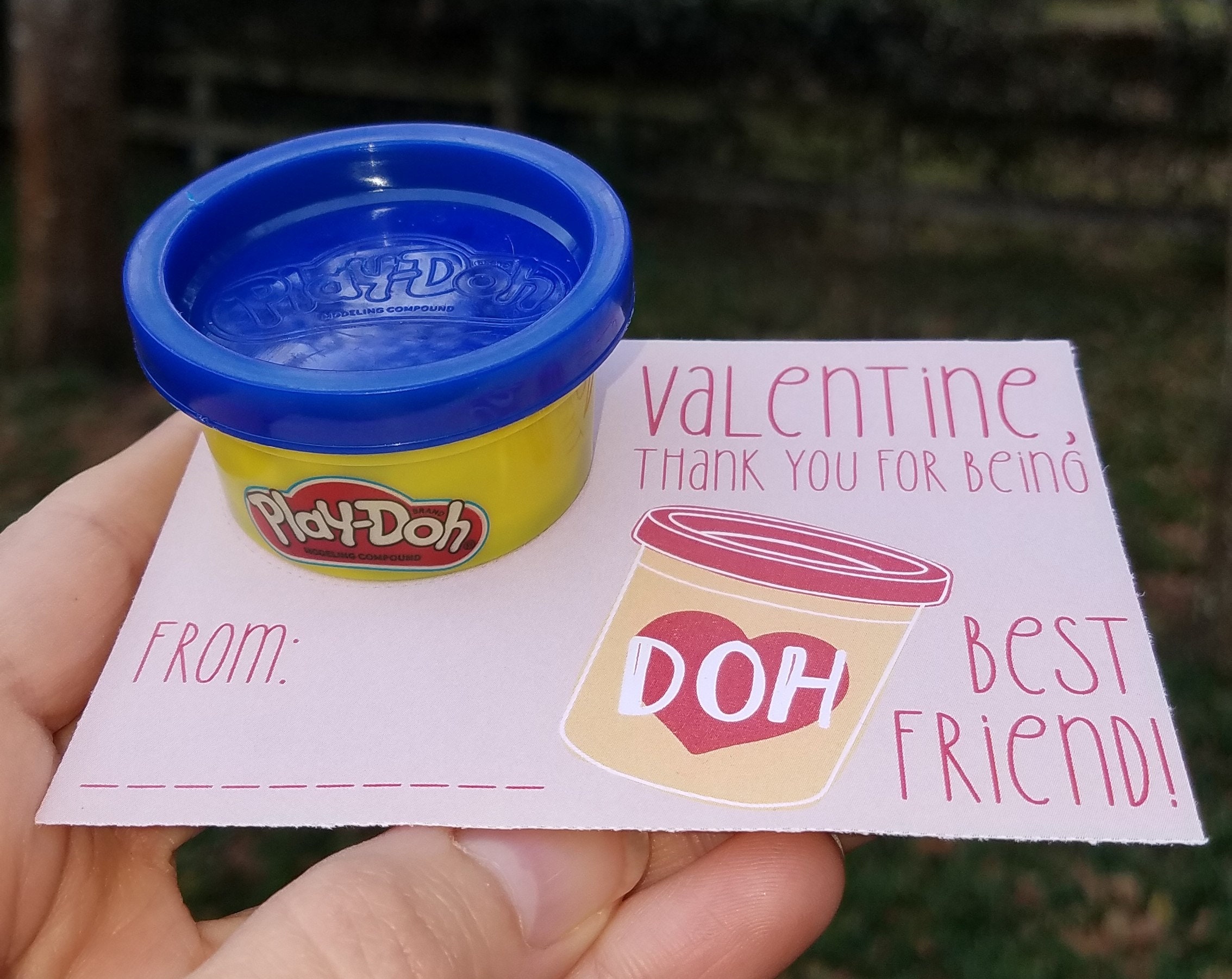 Printable Valentine You Are Doh Best Friend Play-doh Kids Valentine PDF ...