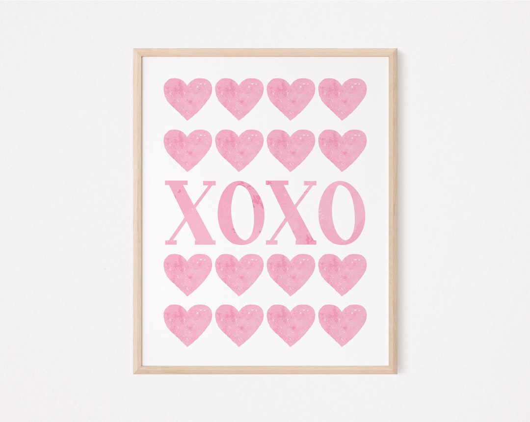 Valentine's Day Printable Digital Watercolor Artwork Valentine's Day ...