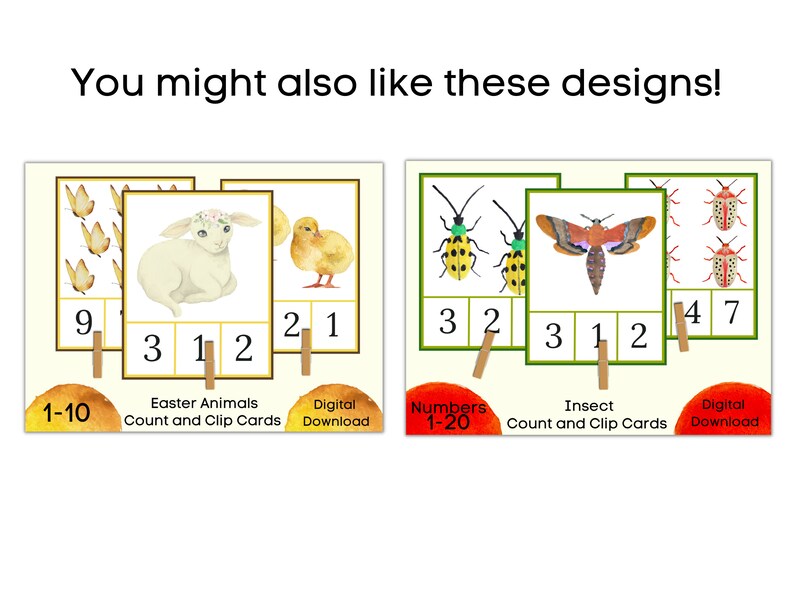 Earth Day Count and Clip Cards, Montesorri Counting 1-10, Homeschool ...