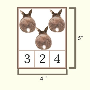 Easter Count and Clip Cards, Easter Bunny and Eggs, Montessori Counting ...