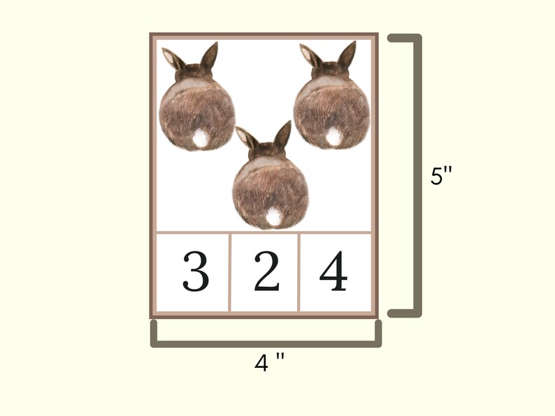 Easter Count and Clip Cards, Easter Bunny and Eggs, Montessori Counting ...