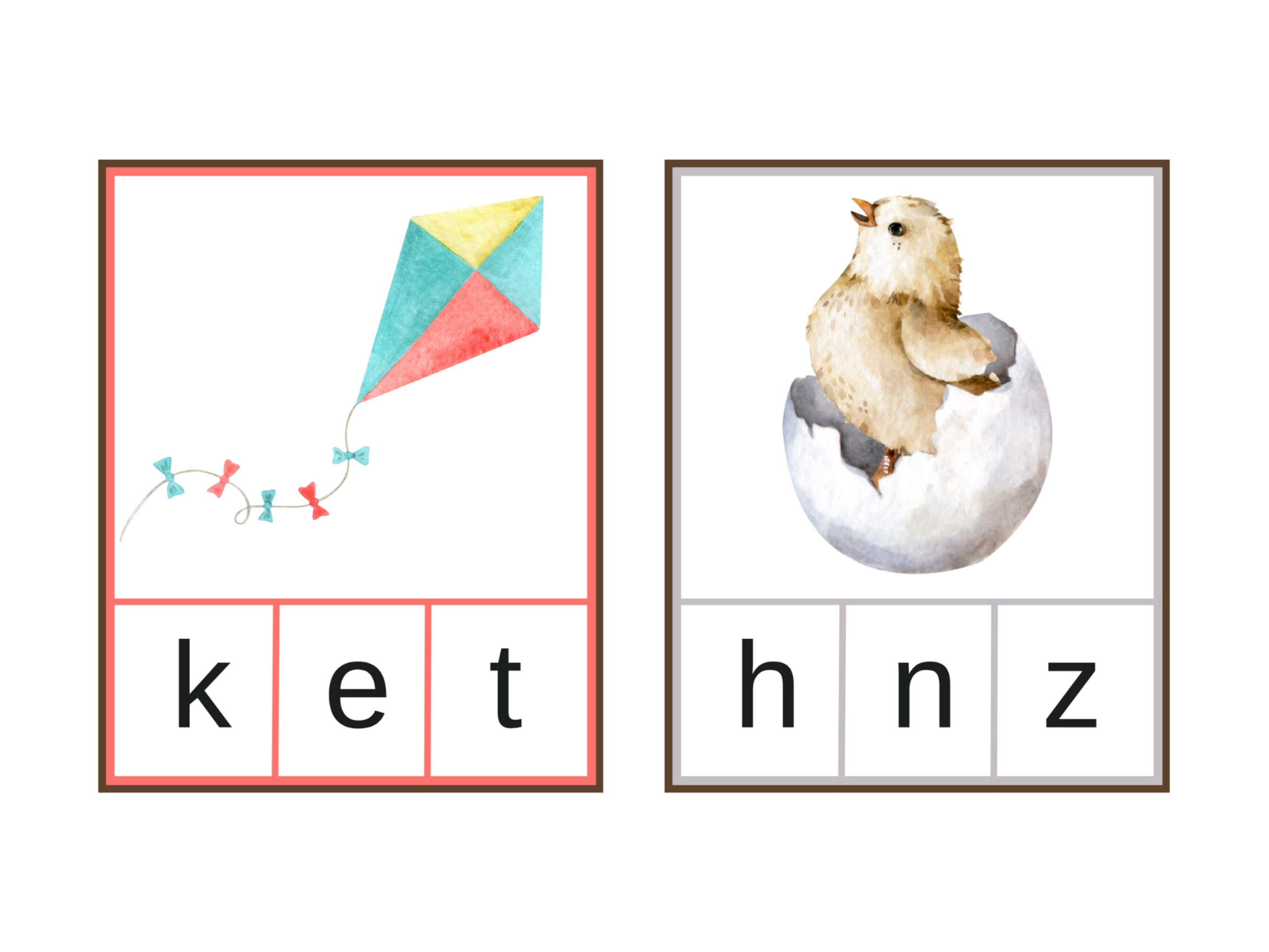 Spring Words Phonemic Awareness Beginning Sound Clip Card Phonics ...