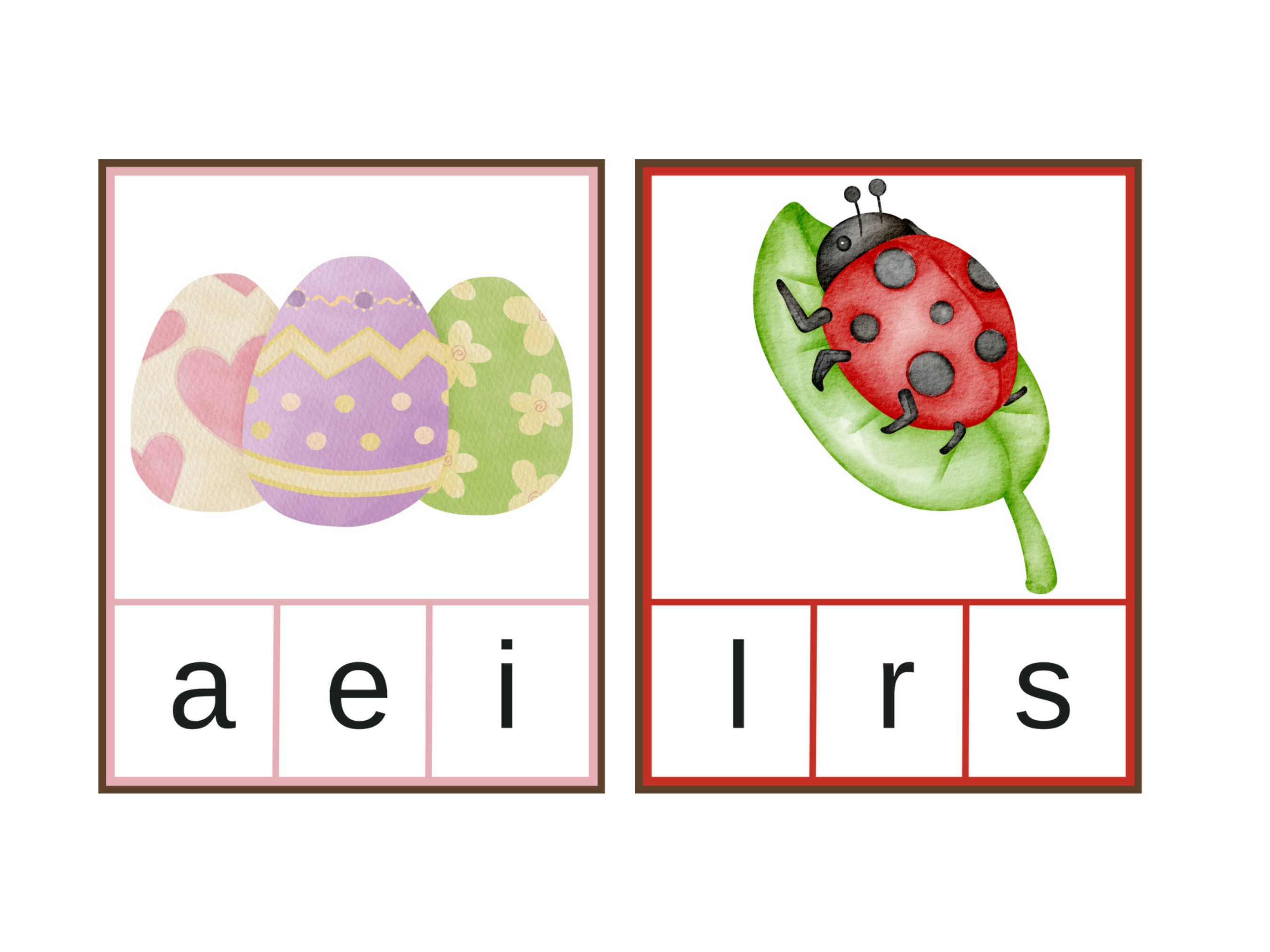 Spring Words Phonemic Awareness Beginning Sound Clip Card Phonics ...