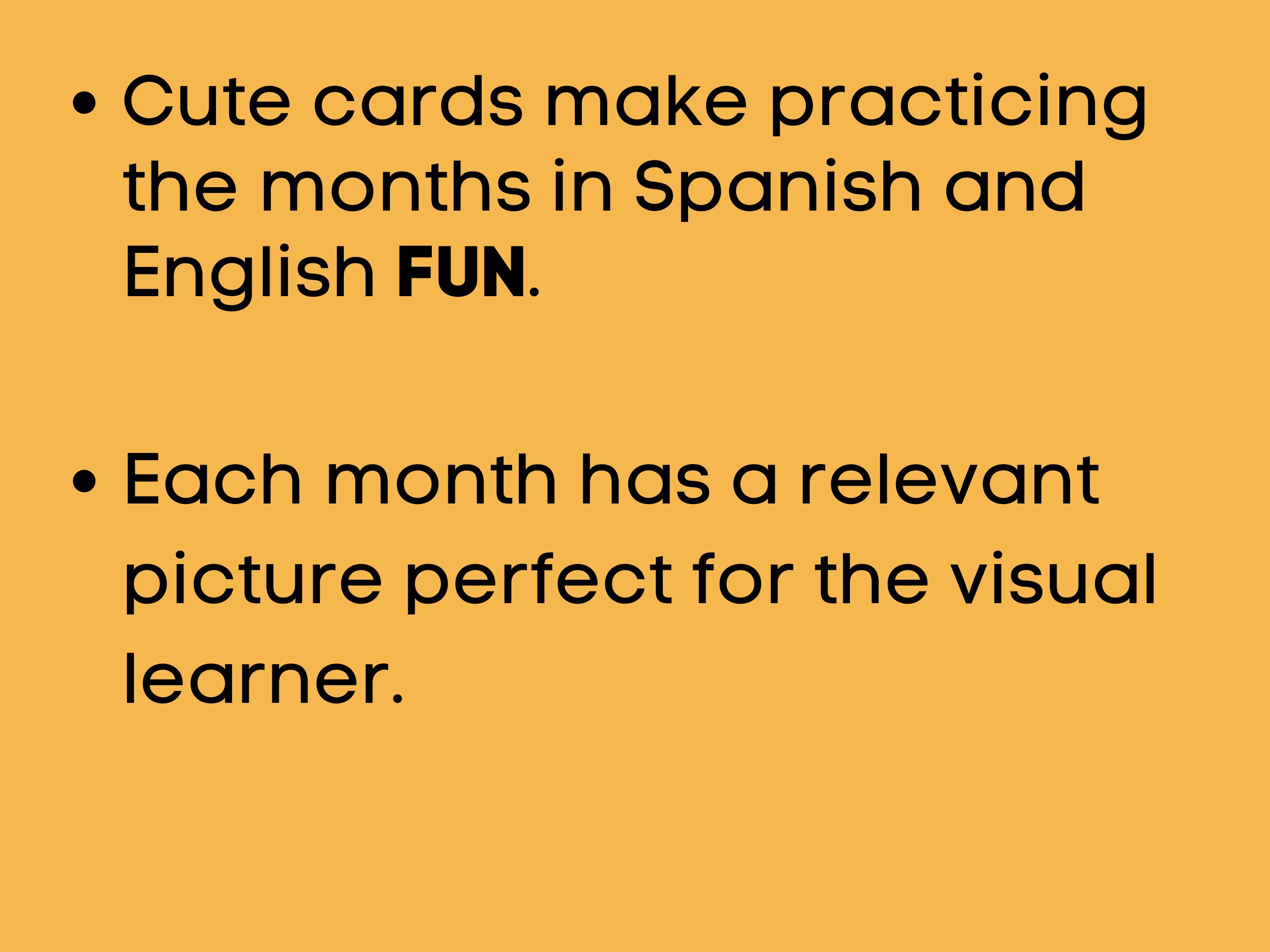 Spanish and English Months of the Year Matching Game, ESL Game, - Etsy