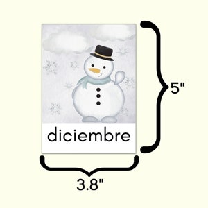 Spanish and English Months of the Year Flashcards With Pictures ...