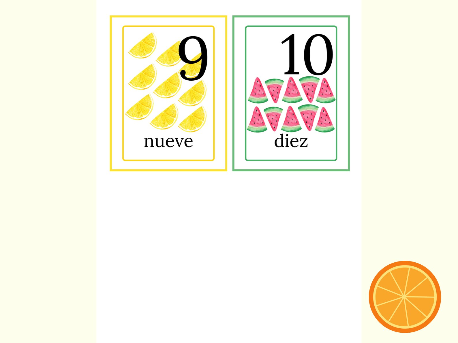 Counting in Spanish 1 -10, Spanish Number Flashcards Printable ...