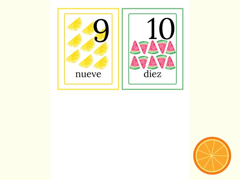 Counting in Spanish 1 -10, Spanish Number Flashcards Printable ...