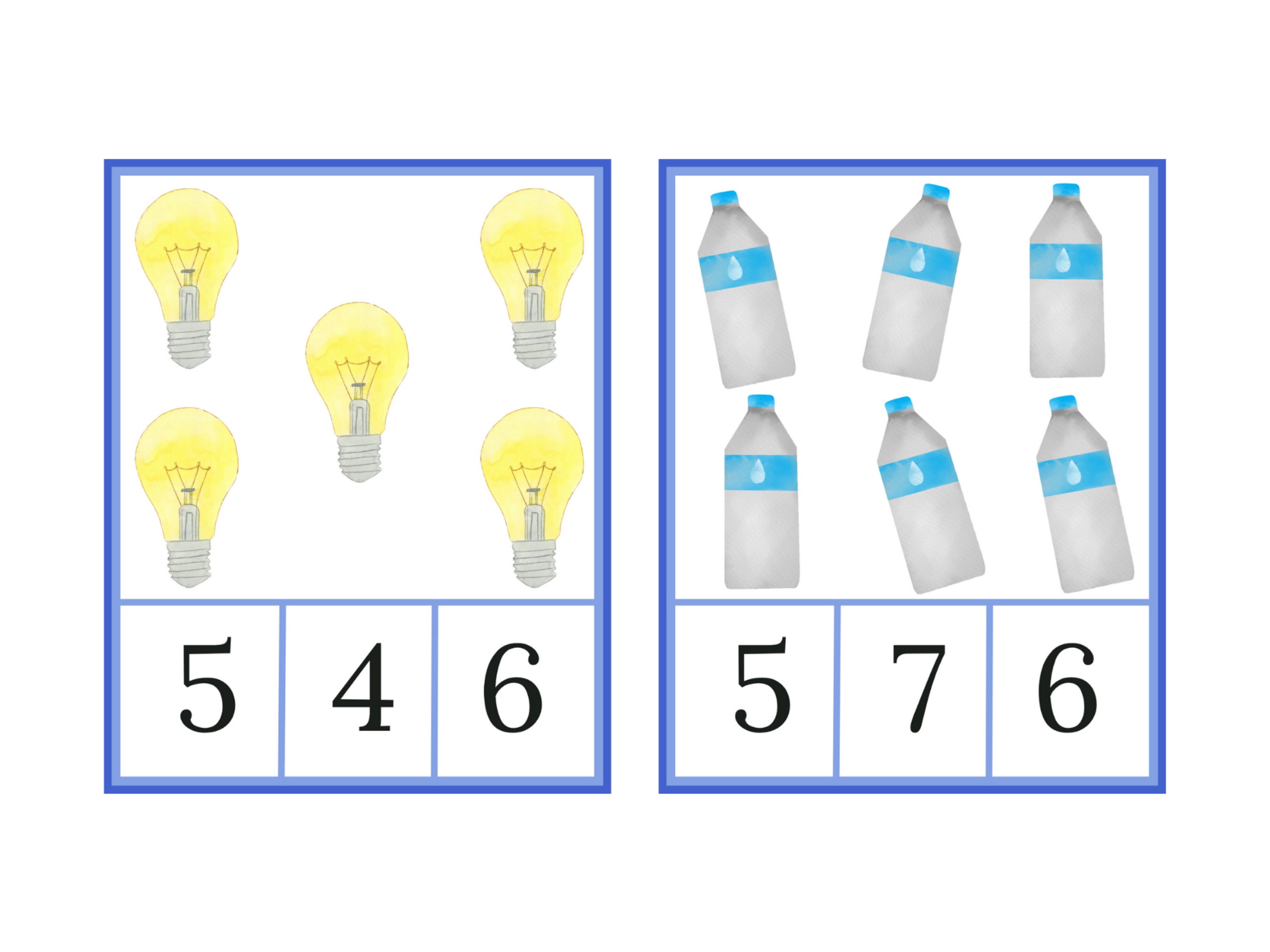 Earth Day Count and Clip Cards, Montesorri Counting 1-10, Homeschool ...