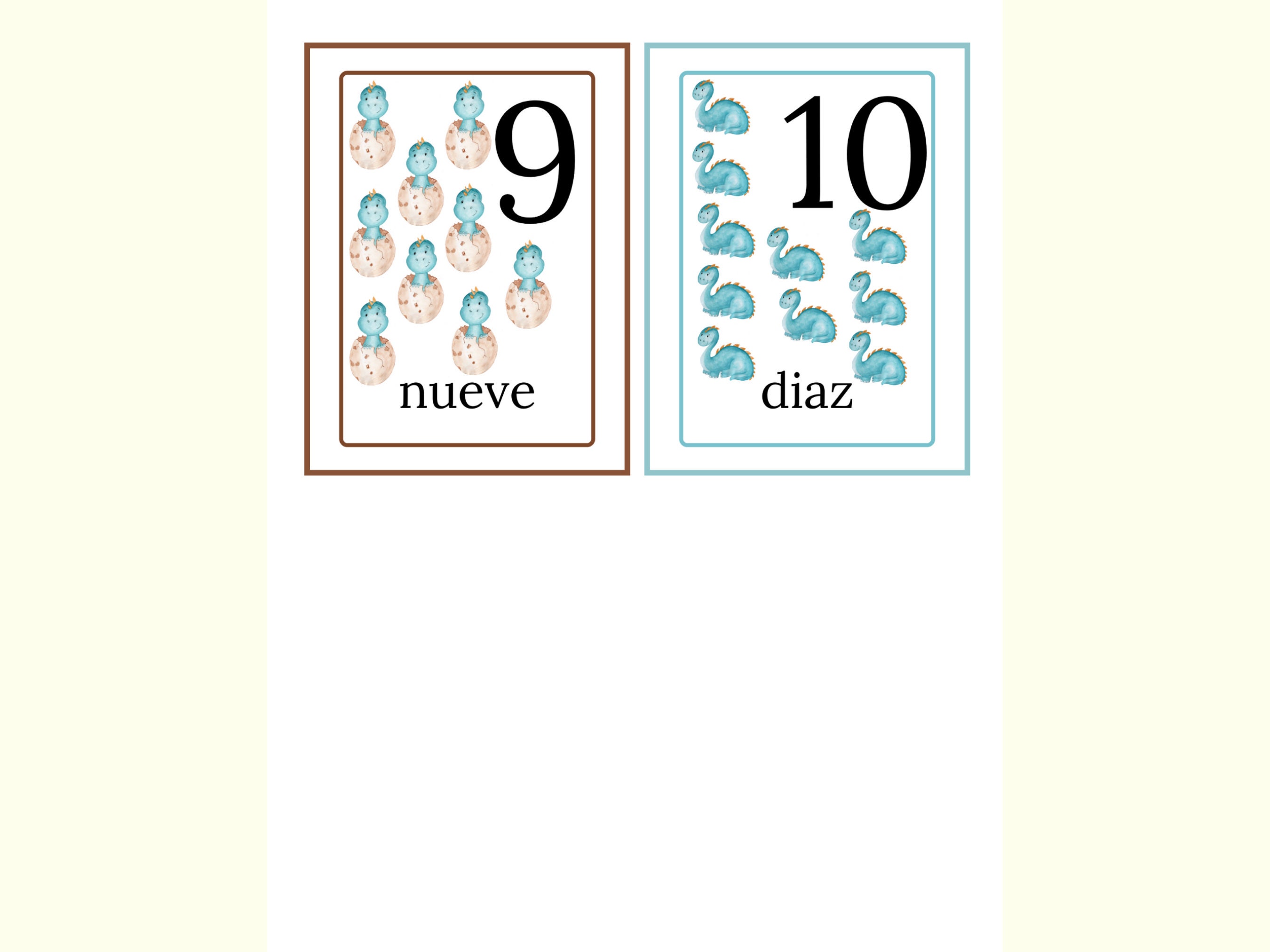Counting in Spanish 1 10, Spanish Number Flashcards Printable, Counting ...
