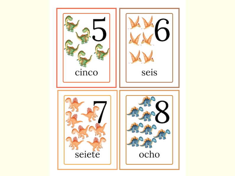 Counting in Spanish 1 10, Spanish Number Flashcards Printable, Counting ...