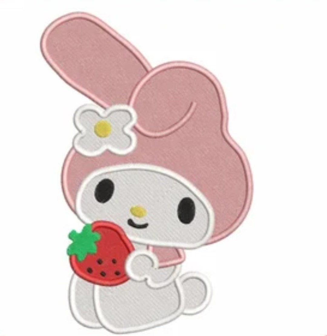 Cute Strawberry Rabbit Embroidery File - Etsy