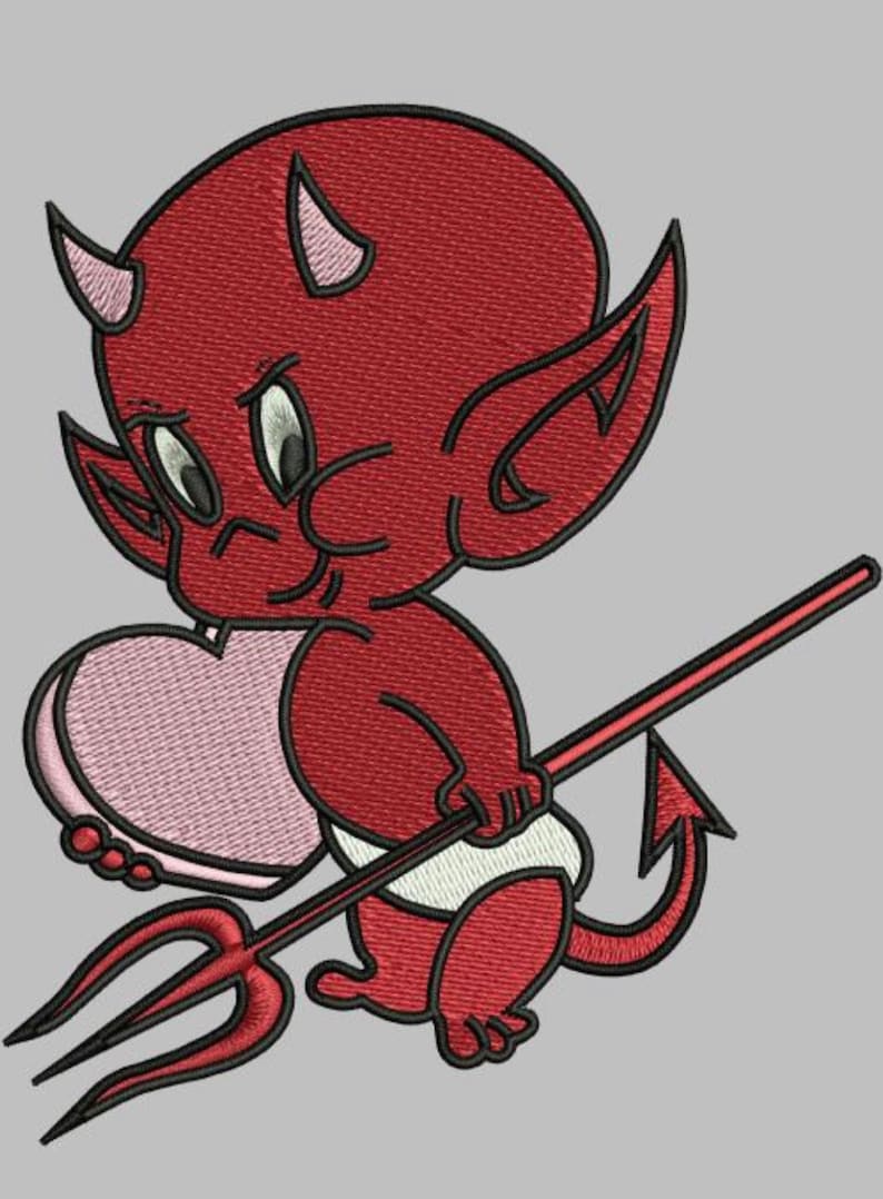 Hot Stuff Little Devil Embroidery File - Etsy