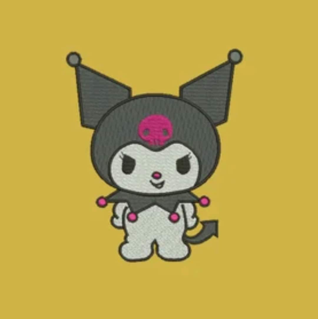Cute Kuro Embroidery File - Etsy