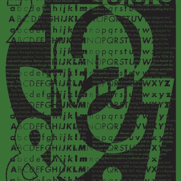 Typeface Poster - Etsy