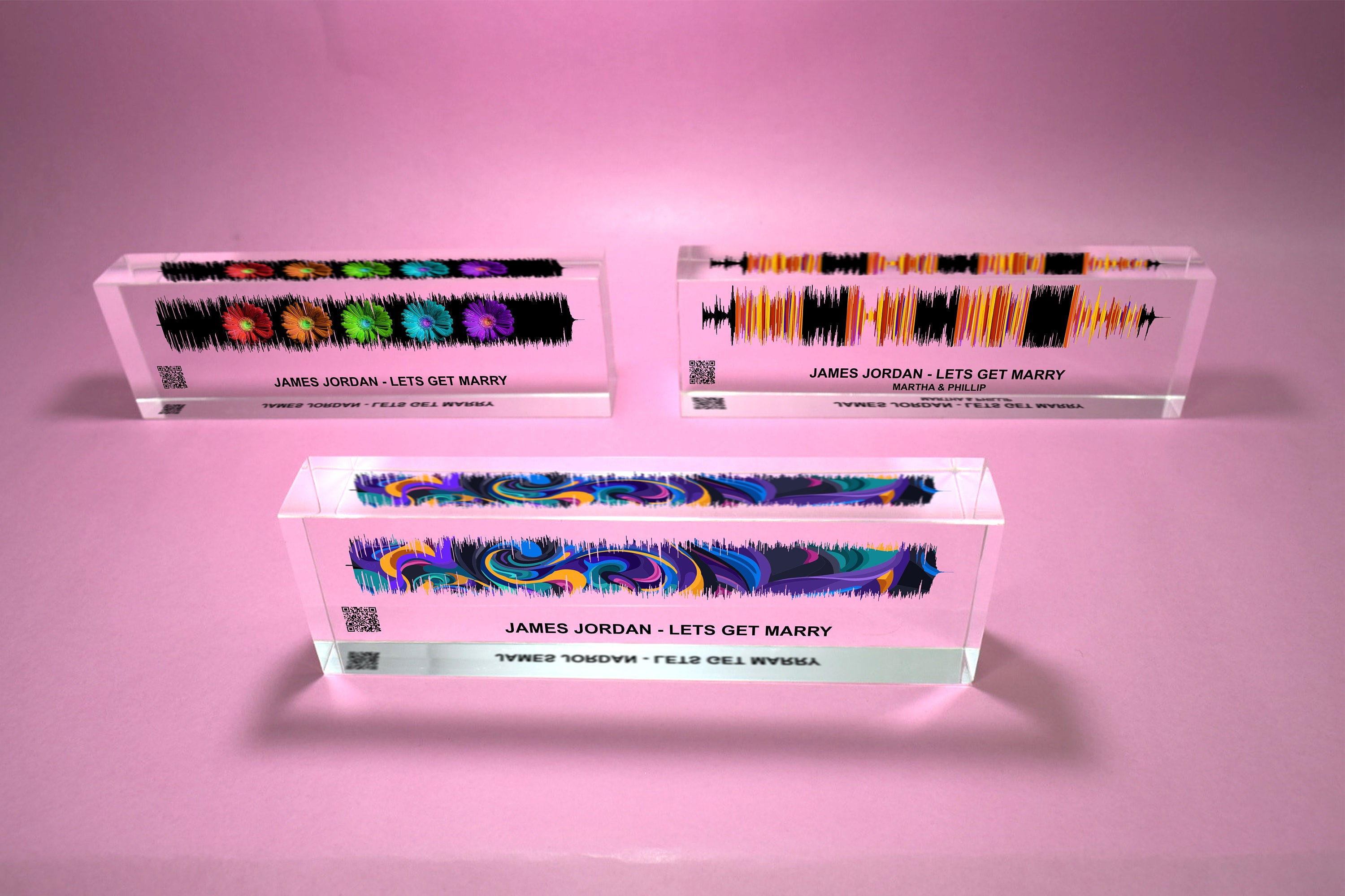 Custom Sound Wave Print Colorful 3D Look Soundwave Gift - Etsy