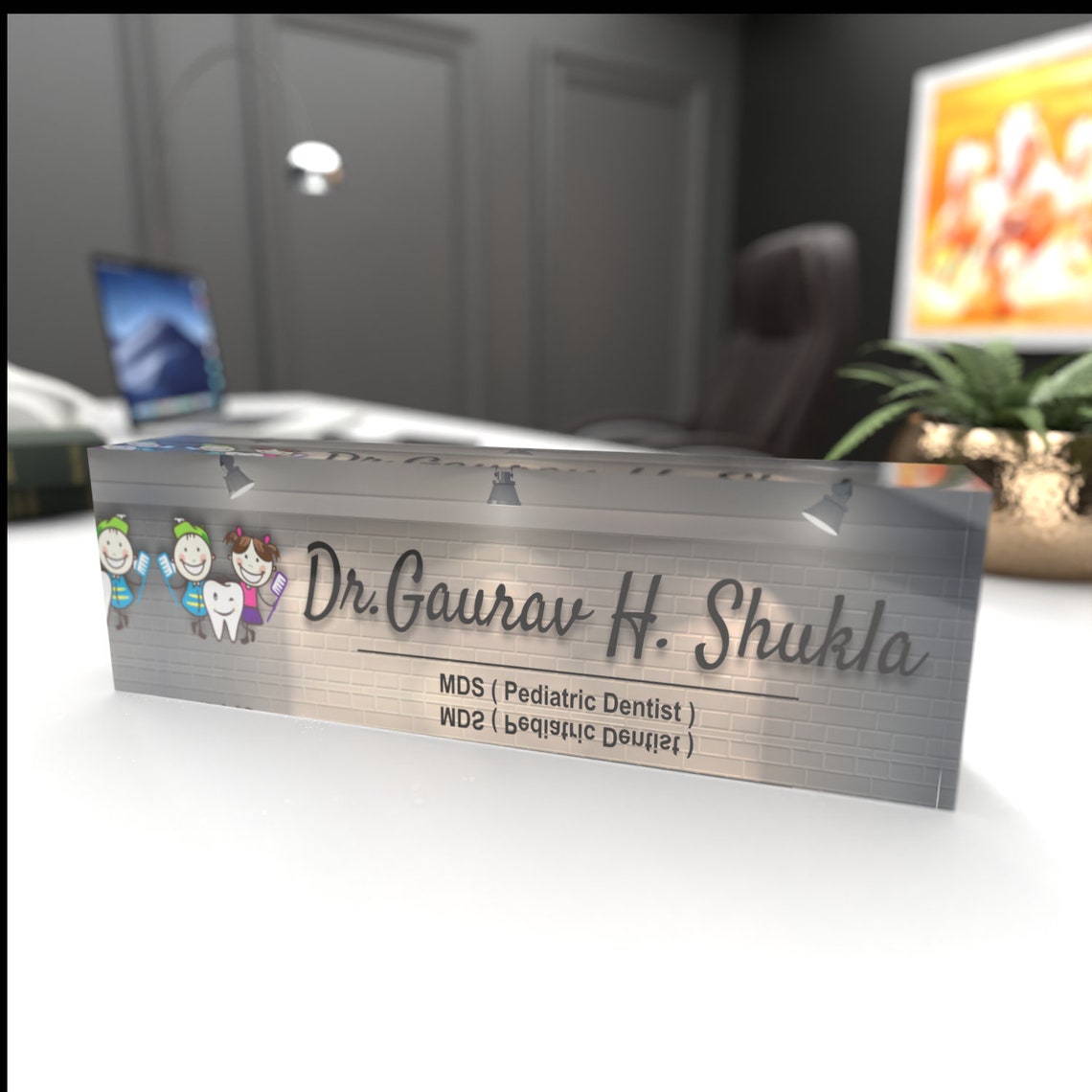 Desk Name Plate for Doctors, Desk Nameplates, Custom Desk Name Plates ...