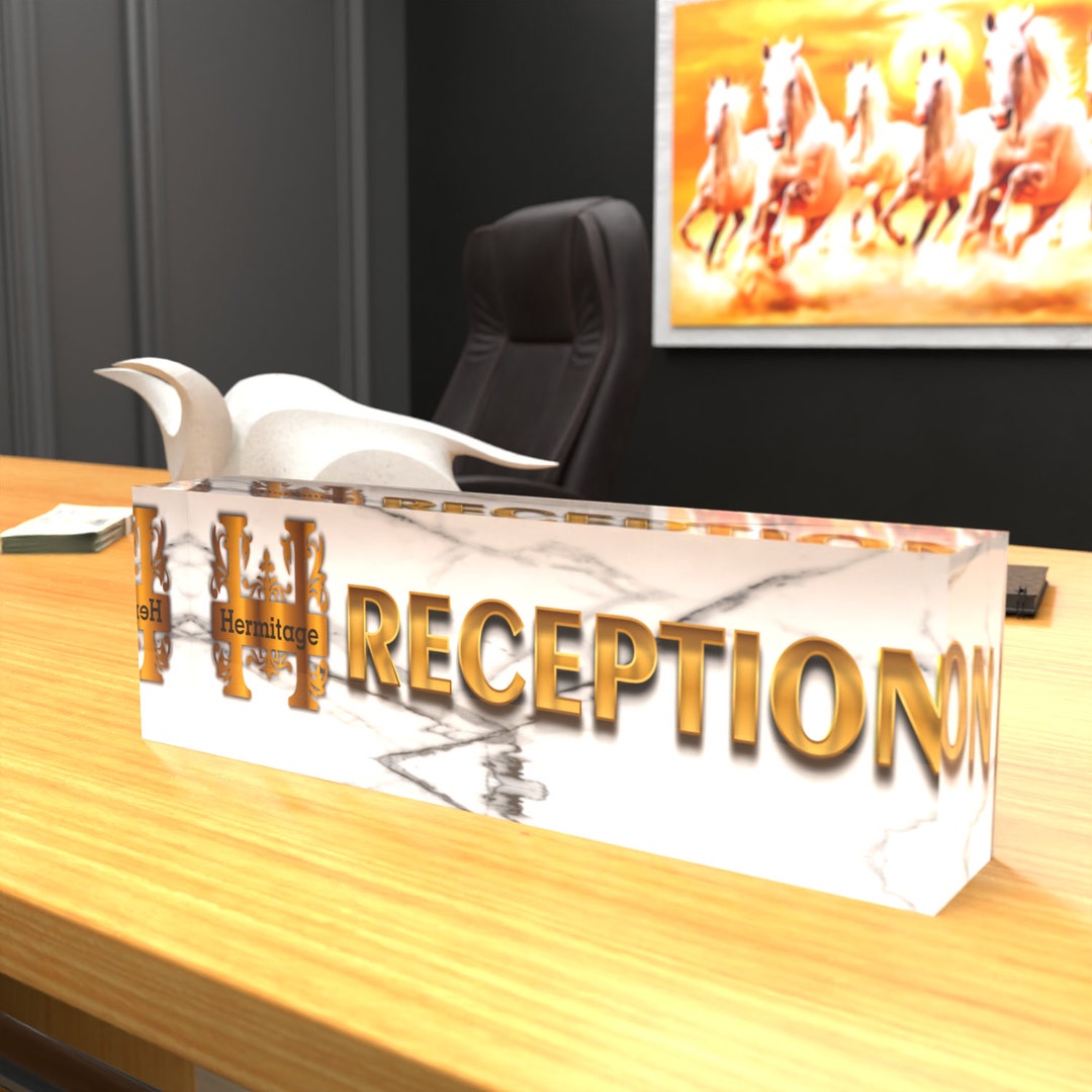 Desk Name Plates, Reception Desk Name Plates, Custom Desk Nameplates ...