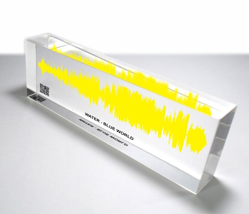 Acrylic Soundwave Glass Block Soundwave Print Song Soundwave - Etsy