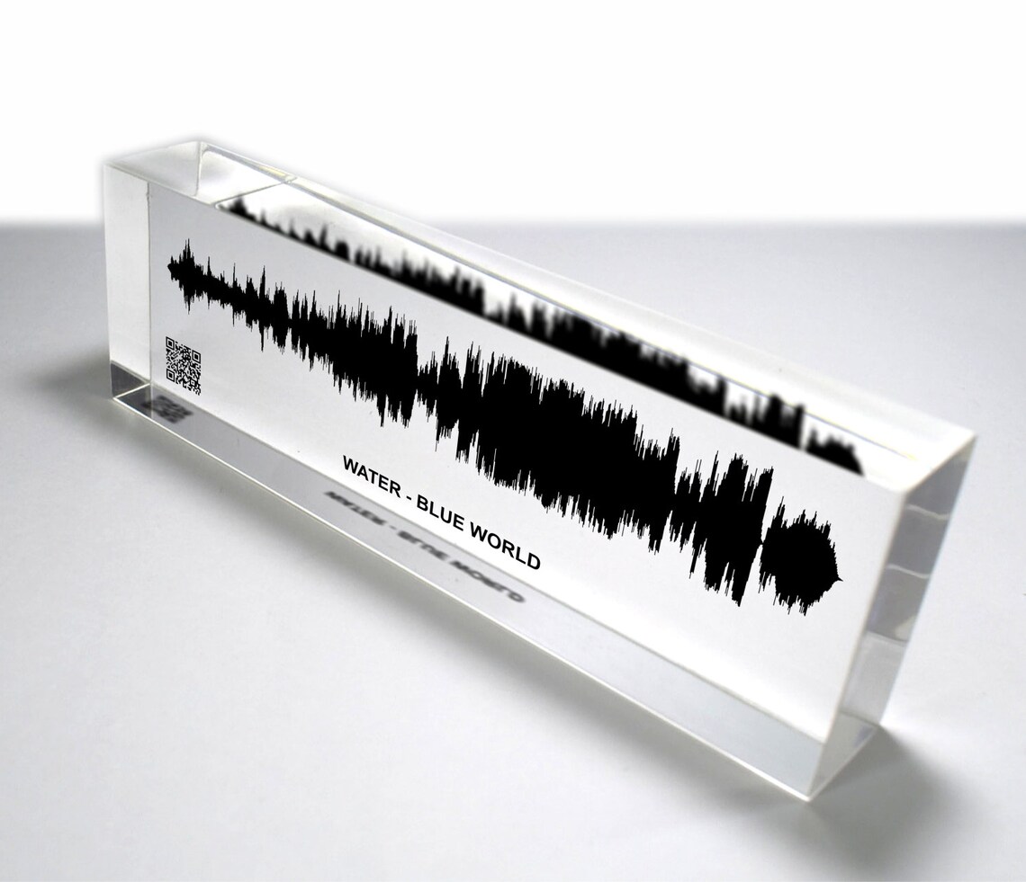 Acrylic Soundwave Glass Block Soundwave Print Song Soundwave - Etsy