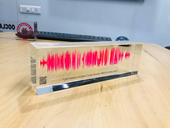 Sound Wave Art Soundwave Print Acrylic Song Soundwave Block - Etsy