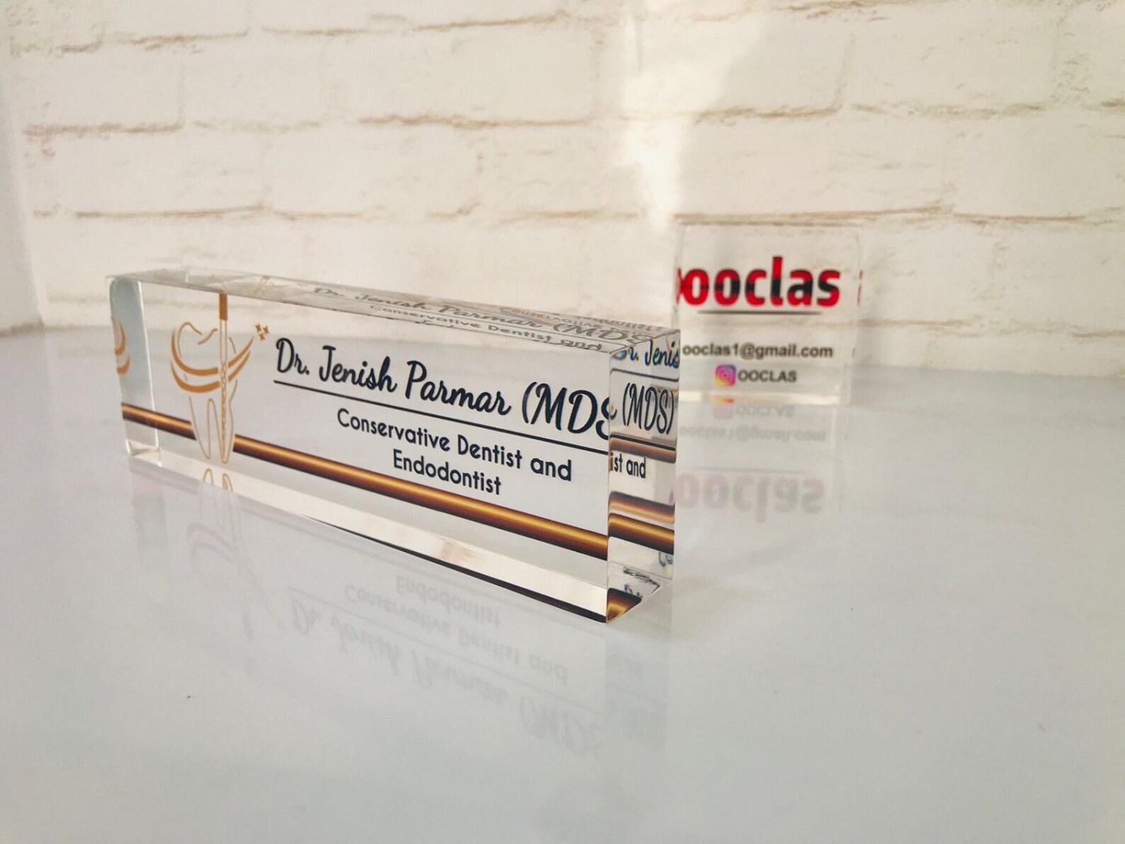 Desk Name Plate for Doctor, Personalized Desk Name Plate, Nameplate ...