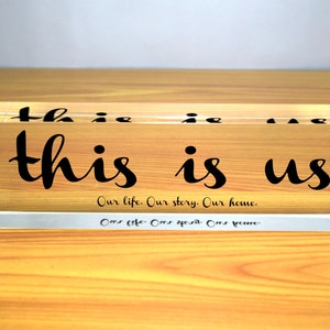 Custom Text Here on Acrylic Glass Block, Sign Board, Gift for Her ...