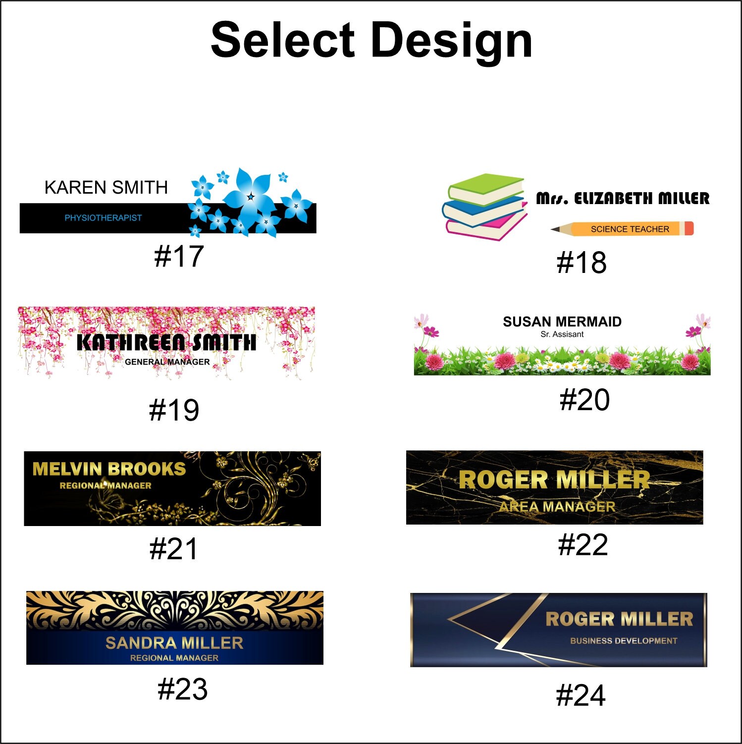 Personalized Name Plate for Desk | Custom Office Decor Nameplate Sign ...