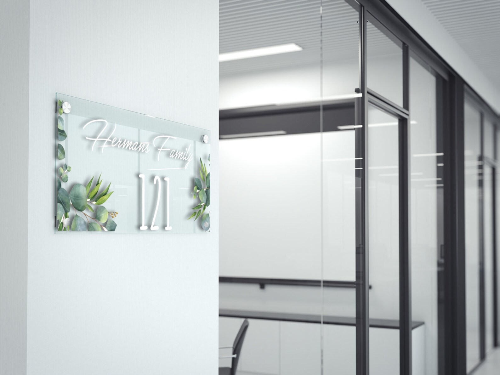 Sign Plate, Custom Door Name Plate, 10MM Thick Personalized Nameplate ...