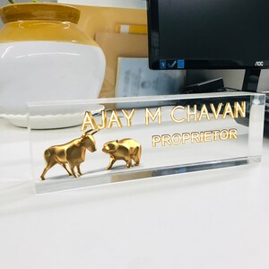 Desk Name Plate for Traders, Desk Name Plates for Stock Market, Share ...
