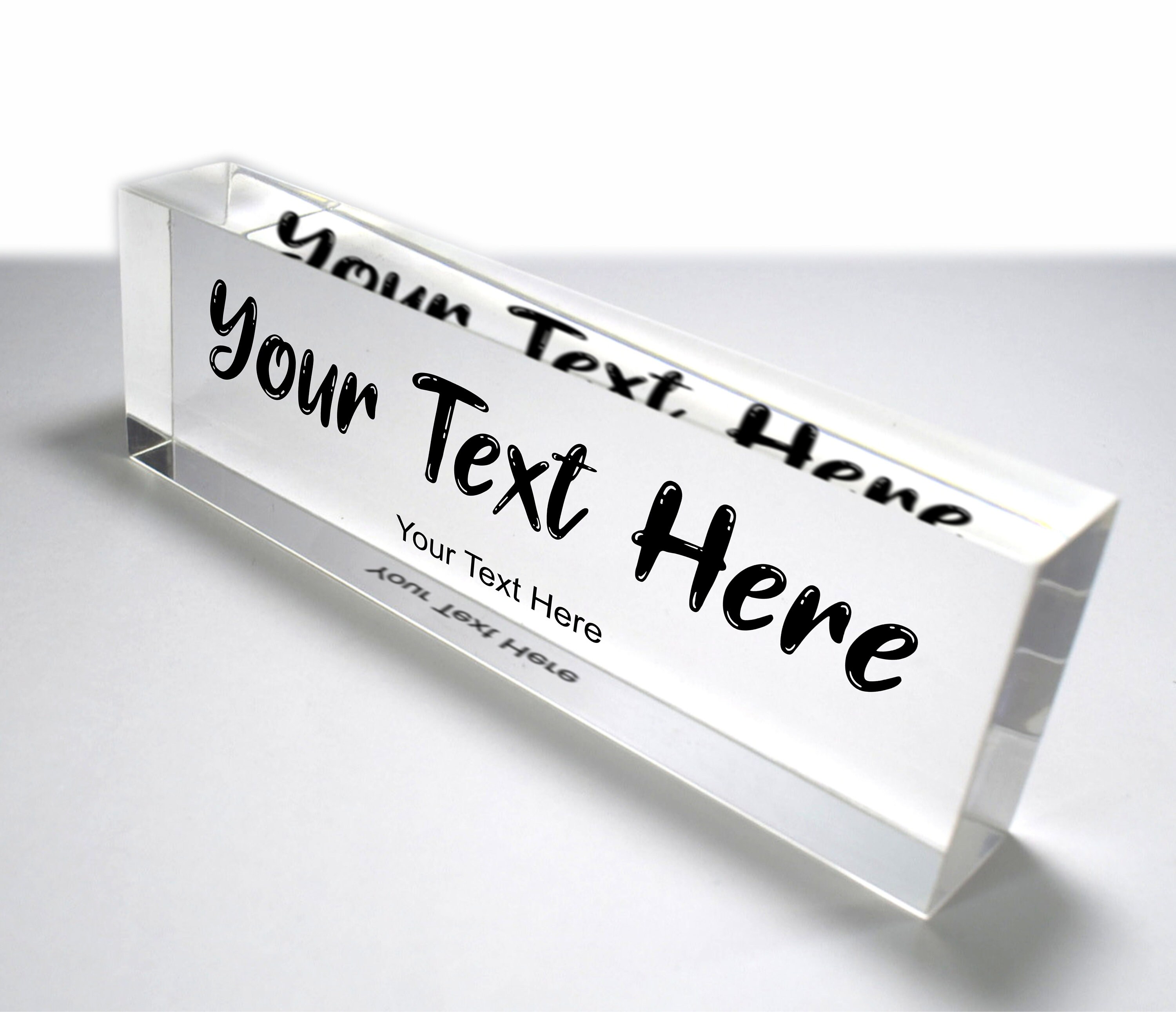 Custom Text Here on Acrylic Glass Block, Sign Board, Gift for Her ...