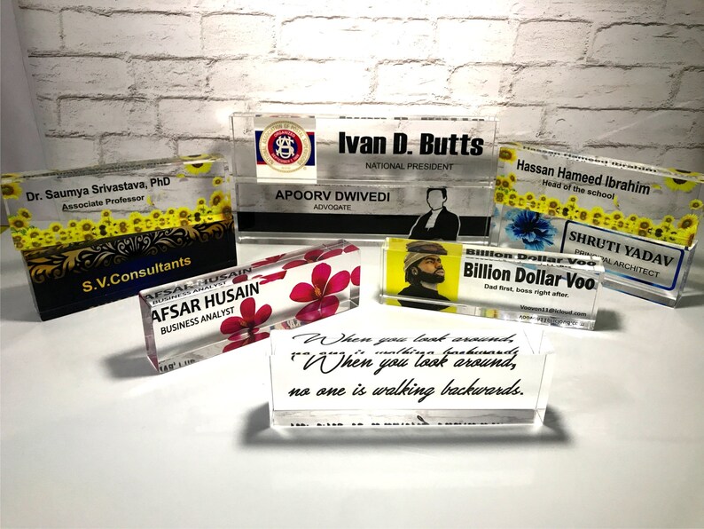 Personalized Name Plate for Desk, Nameplate Sign, Customized Office ...