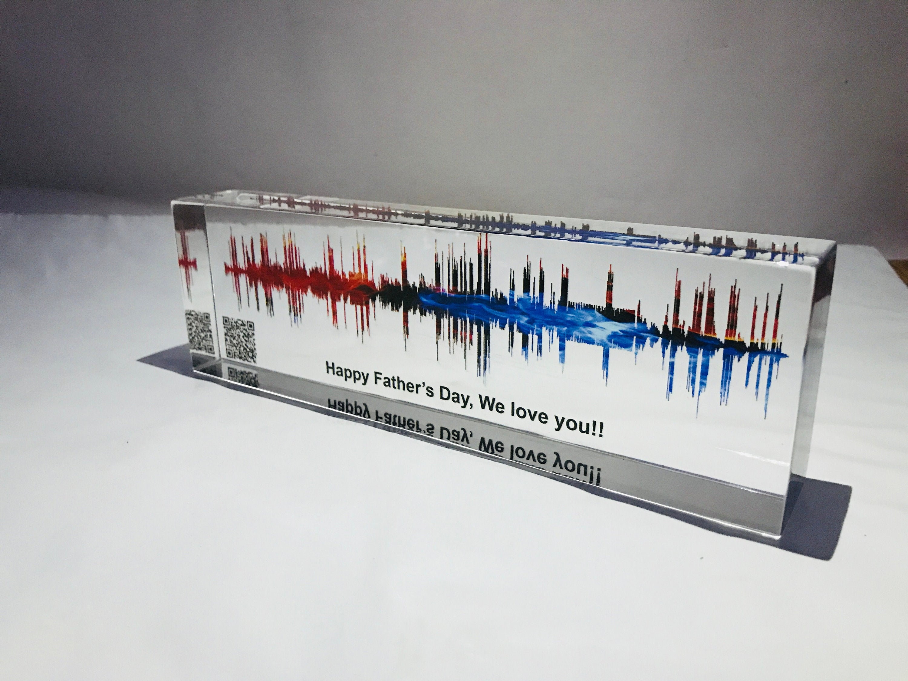 Acrylic Soundwave Glass Block Soundwave Print Song Soundwave - Etsy