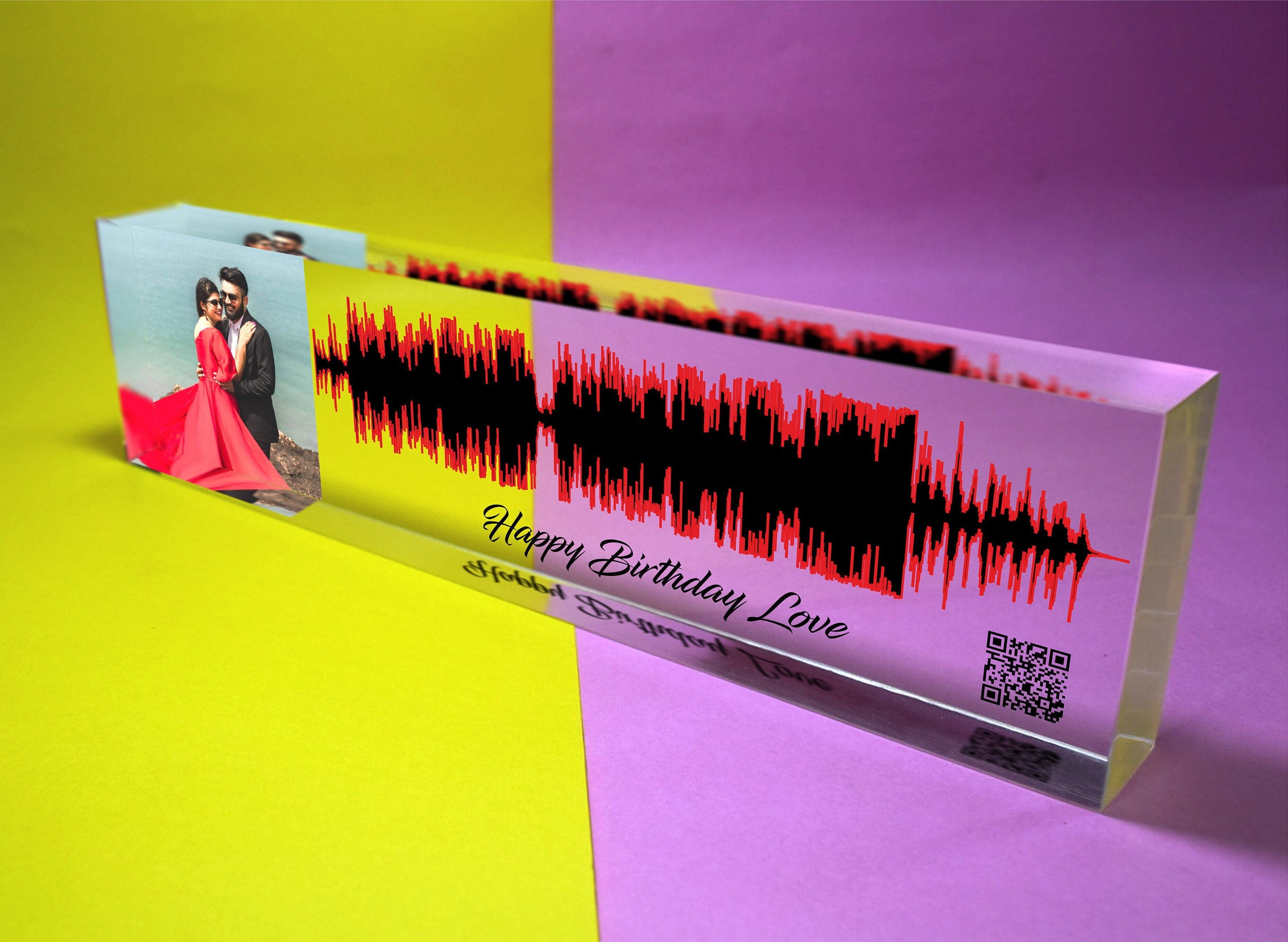 Custom Sound Wave Print, Personalised Soundwave Gift, Custom Picture ...