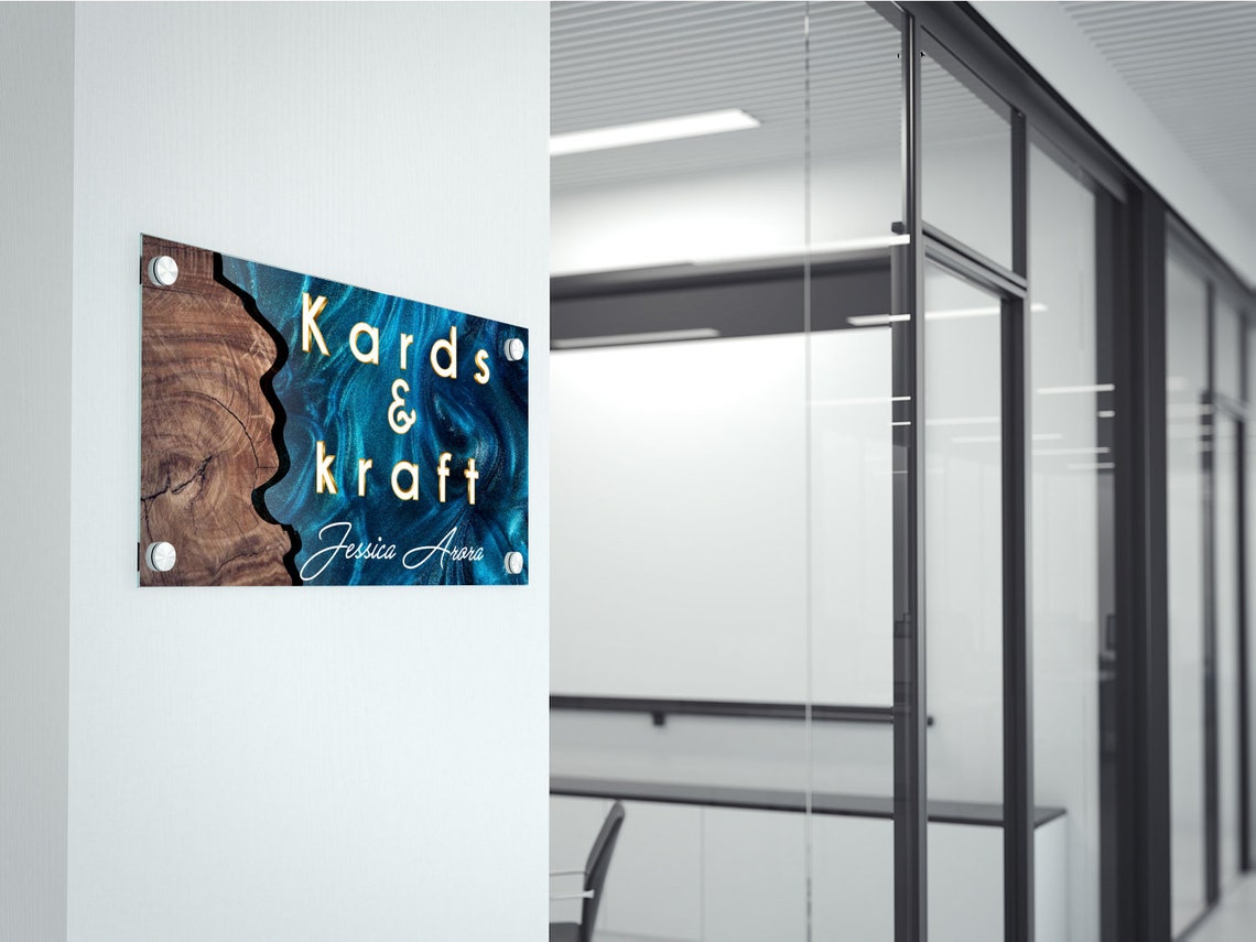 Custom Door Name Plate Unique Design Nameplate 10MM Thick - Etsy