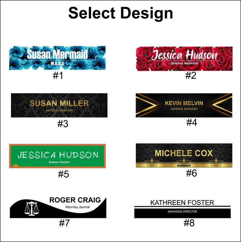 Personalized Name Plate for Desk Custom Office Decor - Etsy