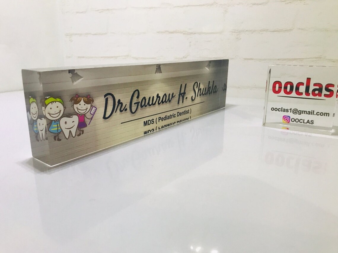 Desk Name Plate for Doctors, Desk Nameplates, Custom Desk Name Plates ...