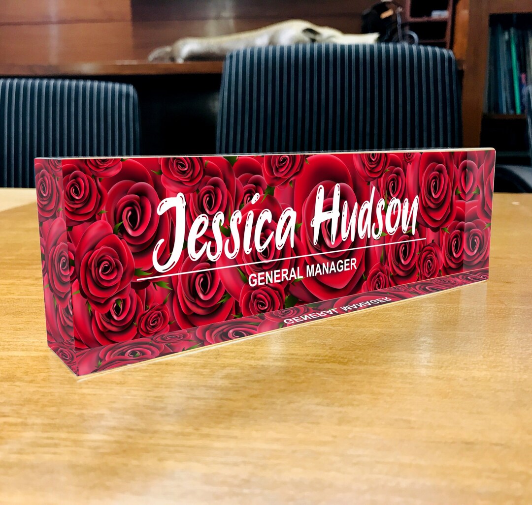 Personalized Desk Name Plate, Desk Nameplate, Customized Office Décor ...