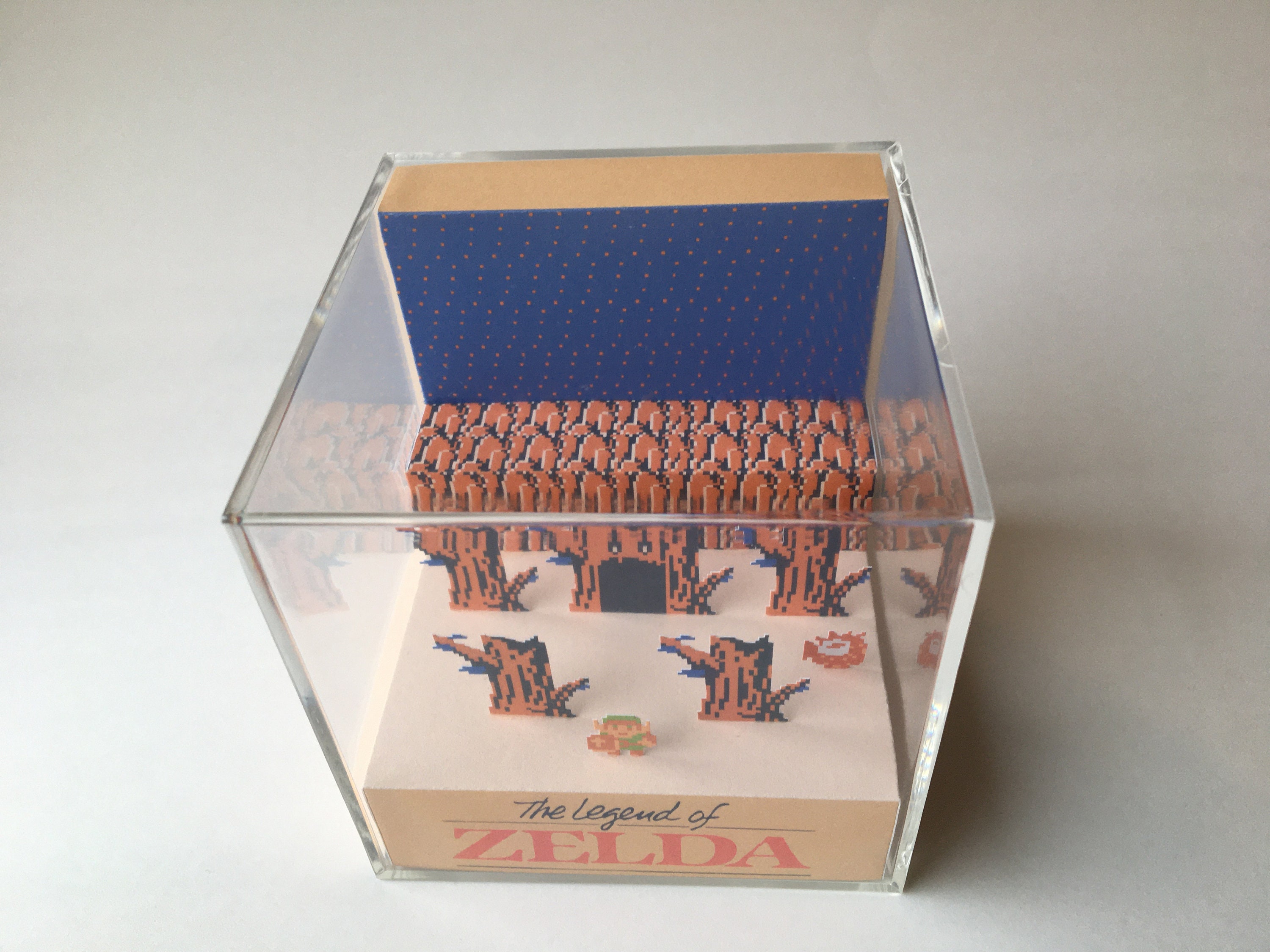 The Legend of Zelda Entrance to the First Dungeon Shadow Box Diorama ...