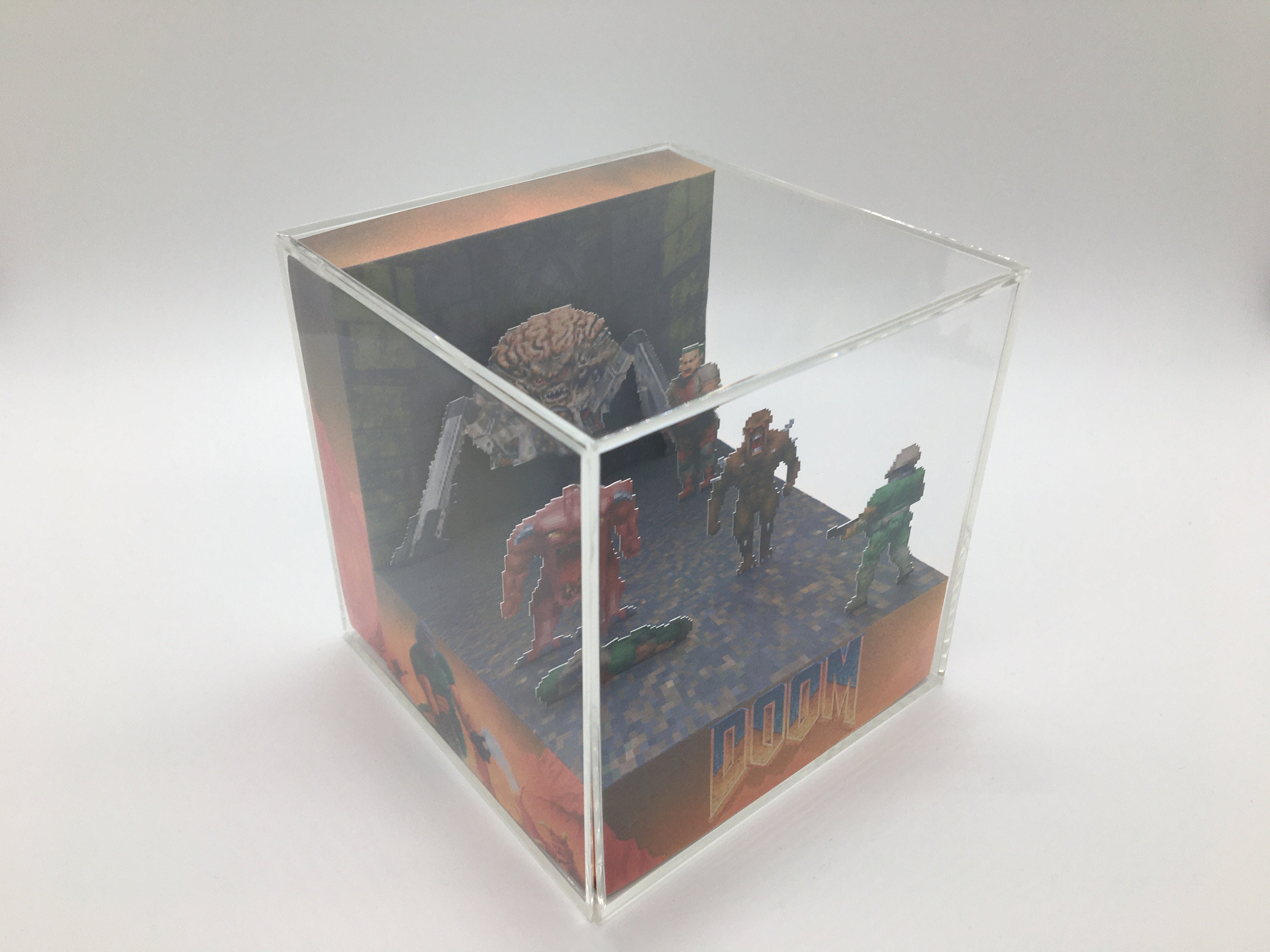 Doom Spider Mastermind Boss Fight Battle Shadow Box Diorama Decor - Etsy