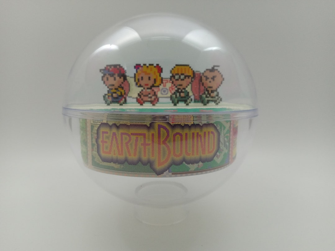 Earthbound Ness and Friends in Onett Shadow Globe Christmas Ornament - Etsy