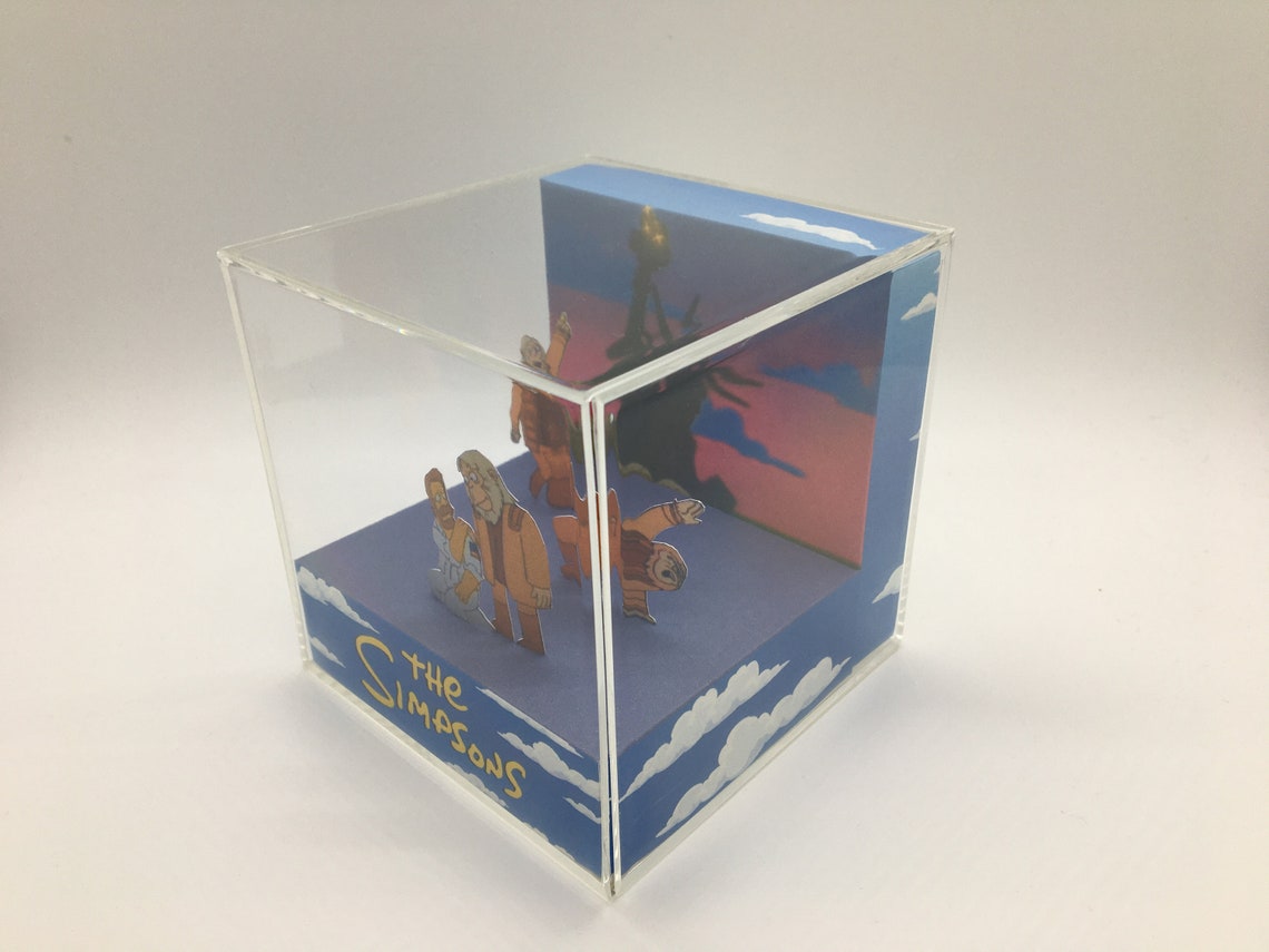 The Simpsons Dr. Zaius the Musical Shadow Box Diorama Decor - Etsy
