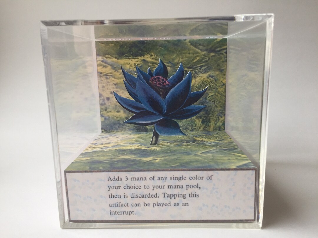 Black Lotus Magic the Gathering Shadow Box Diorama Cube - Etsy