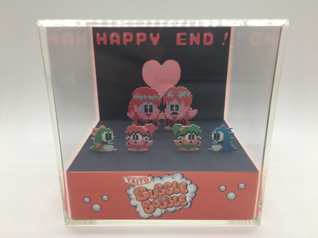 Bubble Bobble Happy End Credits Shadow Box Diorama Cube - Etsy
