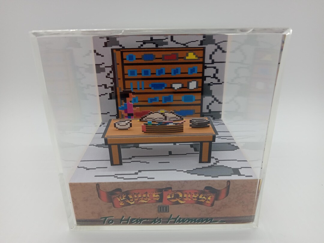 King's Quest III 3 to Heir is Human Gwydion in the Lab Shadow Box ...