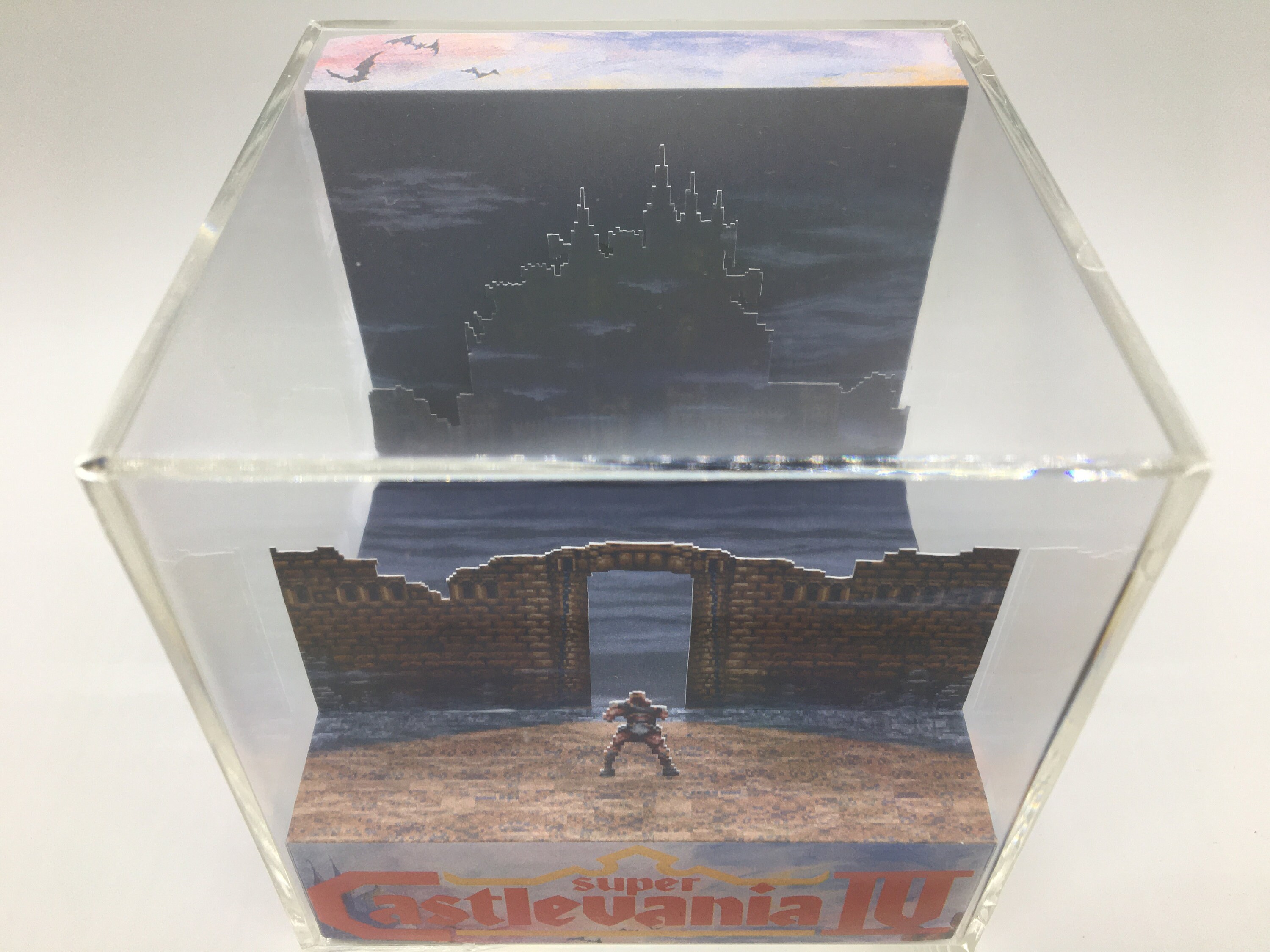 Super Castlevania IV 4 Simon at the Gate Shadow Box Diorama Decor - Etsy